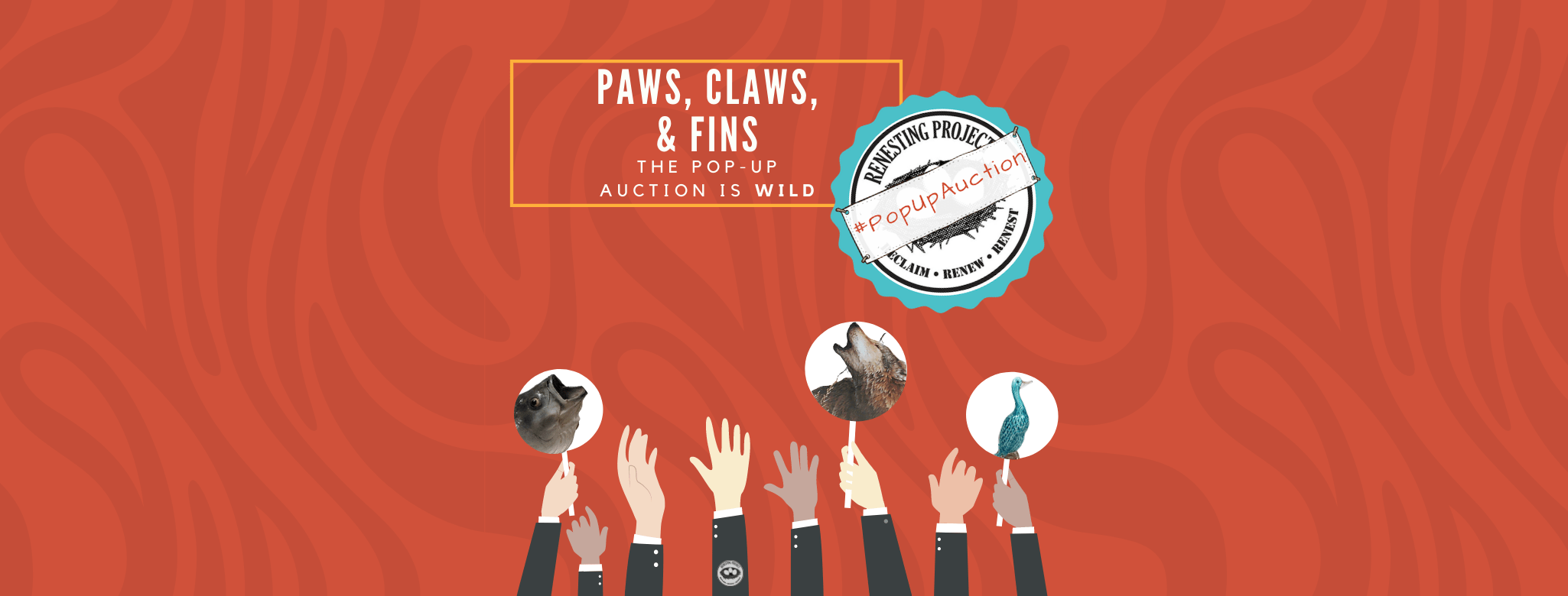 Pop-Up Auction Gallery: Paws, Claws, & Fins! - Renesting Project Blog